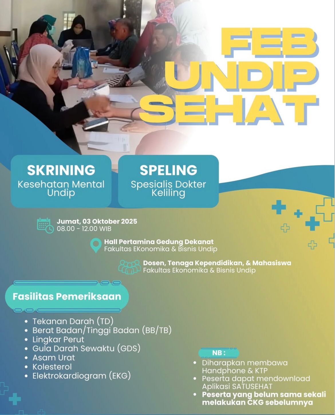 FEB UNDIP Holds Mental Health Screening and Mobile Specialist Doctor ...